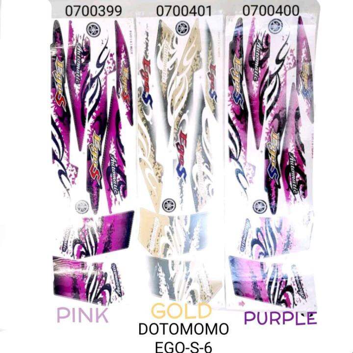 EGO S EGOS YAMAHA STICKER BODY COVER SET DOTOMOMO | Lazada
