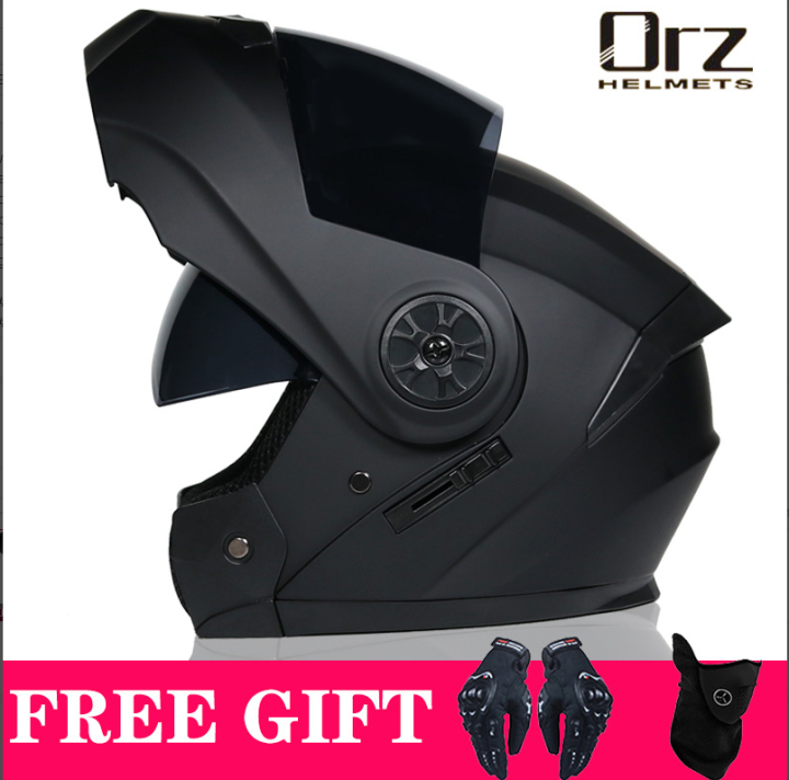 【Ready Stock】 Motorcycle full face helmet With ICC double sun visor ...
