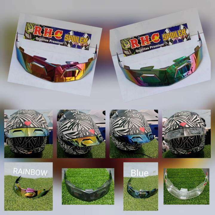 SPOILER 3D HELM KYT TT COURSE BLACK GLOSY HITAM SMOKE/SPOILER KYT 3D ...