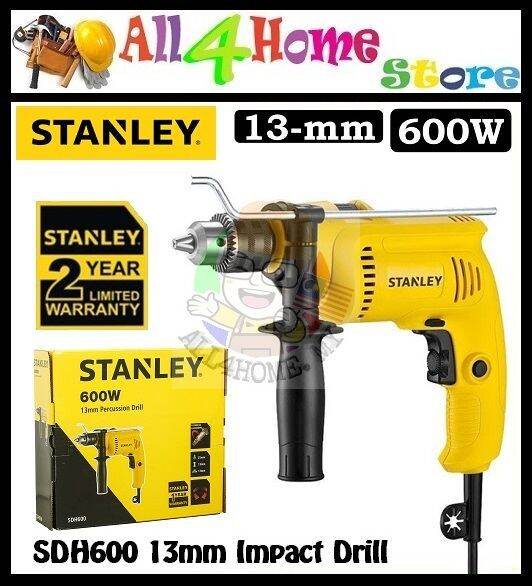 STANLEY SDH600 Impact Hammer Drill Machine For Drilling Wood, Steel ...