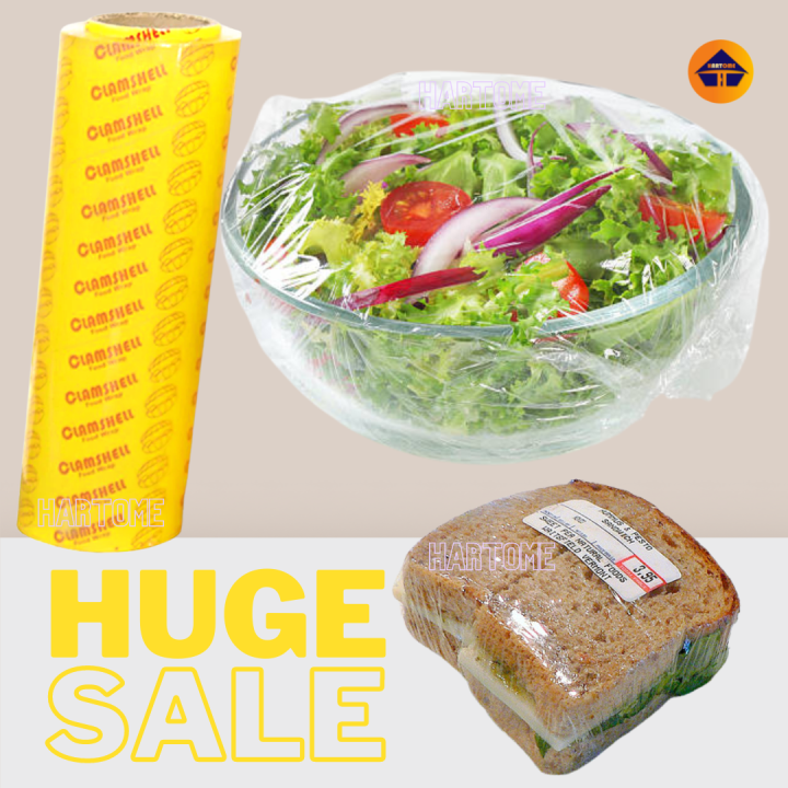 12" x 500 meters Clear Plastic Food Wrapper (12" x 500 Meters ...