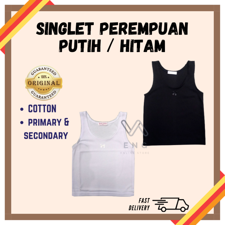 P001 / P002 - Singlet Perempuan Jenama Scuba / Singlet Putih & Singlet ...