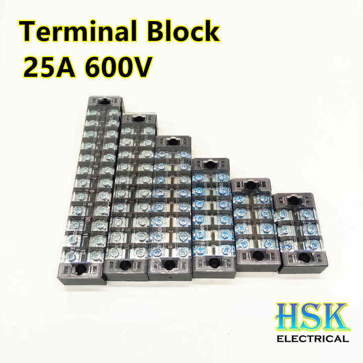 25A Molded Terminal Block AC600V TB-2503 TB-2504 TB-2506 TB-2508 TB-2510 TB-2512 | Lazada PH