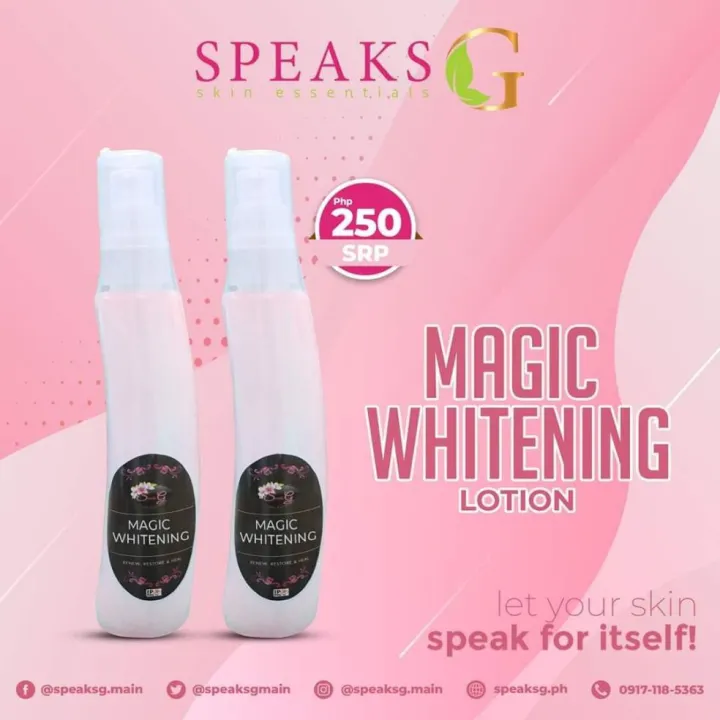 Speaks G Magic Whitening Lotion with Instant Effect | Lazada PH