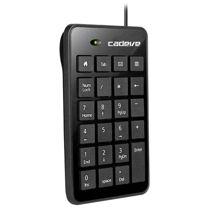 Mini Numeric Keyboard 23 Keys Corded Digital Pave Numpad USB Number Pad ...