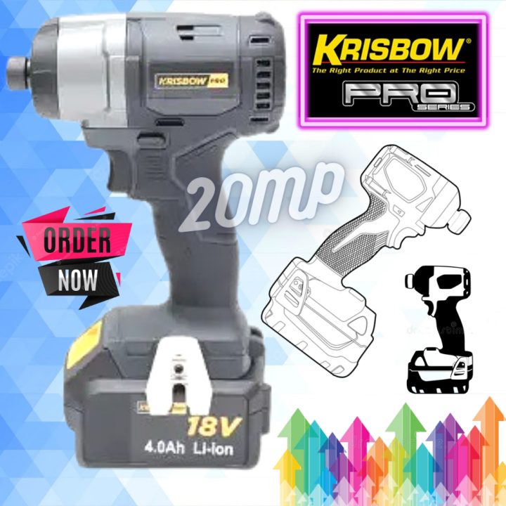 Obeng Impact Cordless Krisbow CORDLESS IMPACT SCREWDRIVER 18V IPCISB18 ...