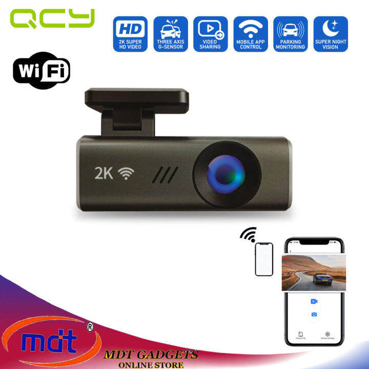 QCY S2 2K 1080P HD Video Car DVR Camera Mobile App Control Real Time ...