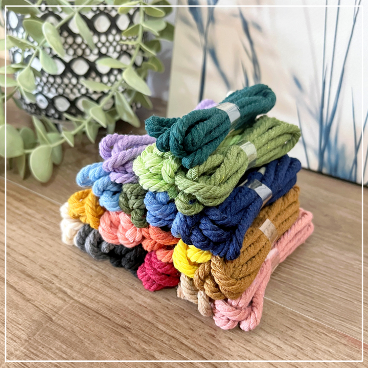 4mm Macrame 4 Ply Cotton Cord (1m) [Cutting By Meter] Macrame Rope DIY ...