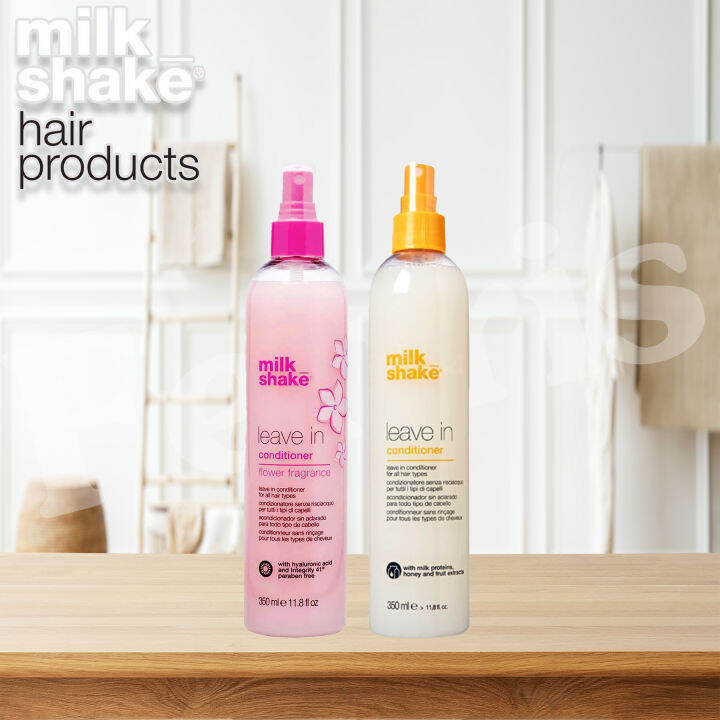 Milk shake leave in 350 ml.ทรีทเม้นเนื้อสเปรย์สูตรใหม่ กลิ่นดอกไม้ ใช้ ...