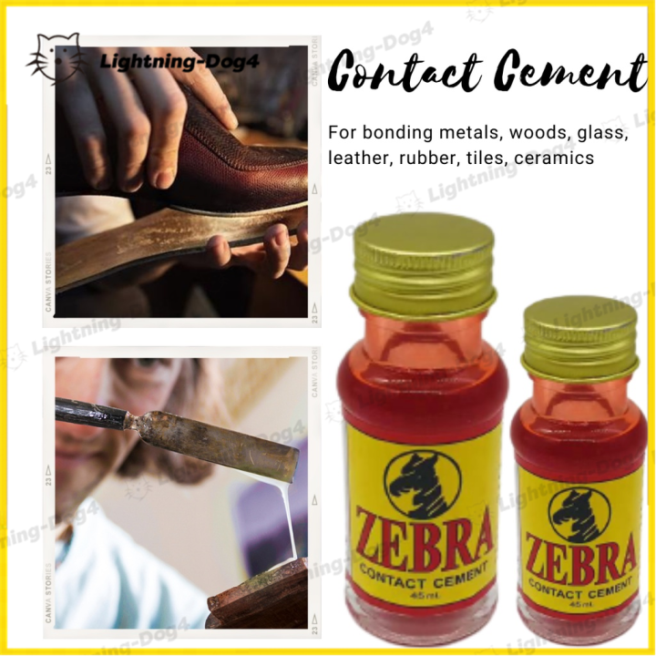 1Pcs Zebra 45ML Contact Cement waterproof adhesive super glue crack ...