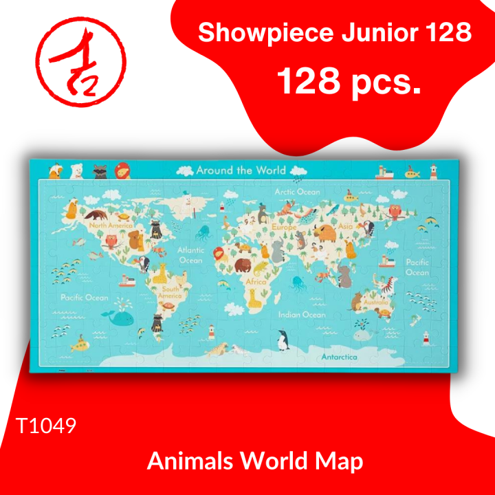 Pintoo Showpiece Junior Animals World Map 128 pcs | Lazada PH