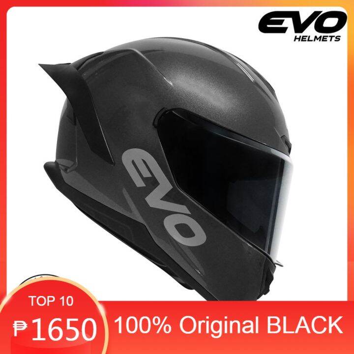 Legit EVO XR-03 Glossy Titanium Full Face Single Visor Helmet | Lazada PH