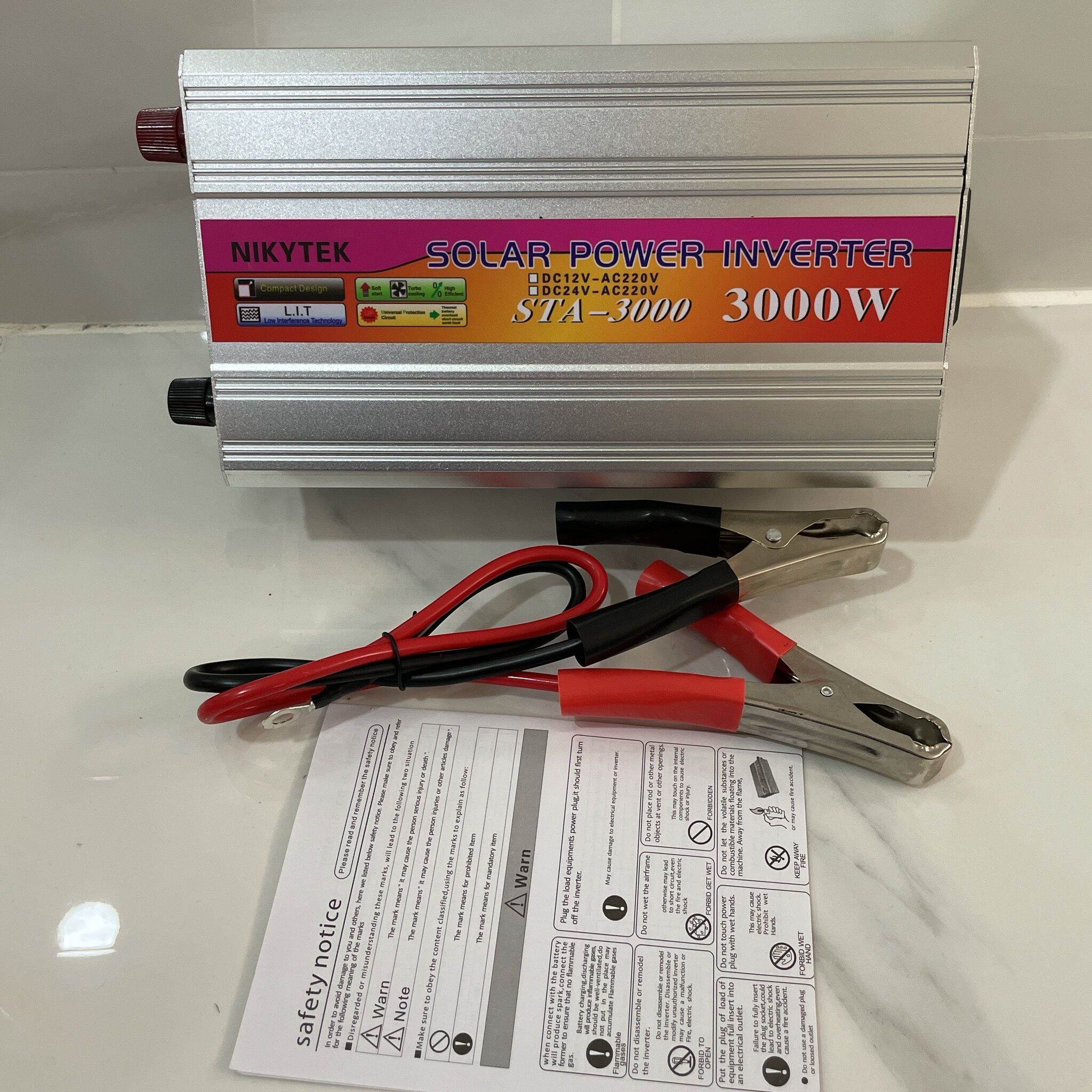 อินเวอร์เตอร์ 3000W ( 3000VA ) SUOER/NIKYTEK Inverter 3000VA SUA-3000A ...