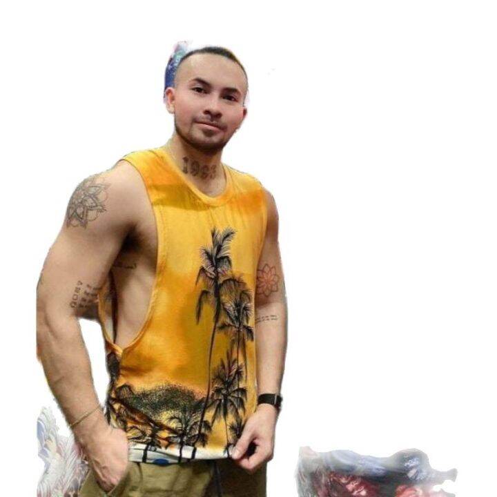 MUSCLE TEE SANDO FOR MEN/SUMMER SANDO/BEACH SANDO/GYM SANDO | Lazada PH