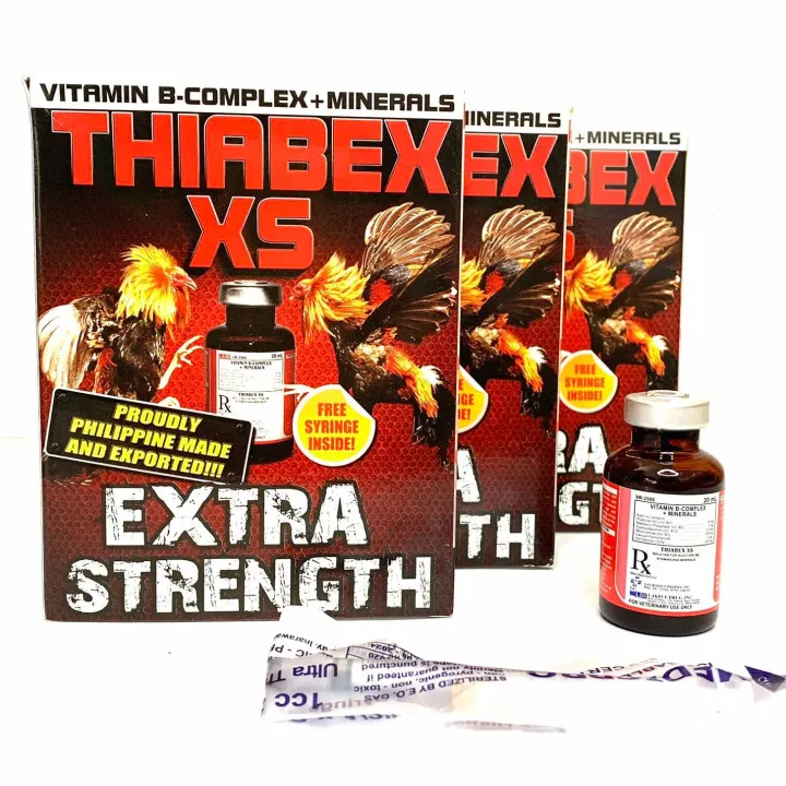 [FCR AGRIVET] 3pcs Thiabex XS 20ml for Gamefowl / Extra Strength for ...