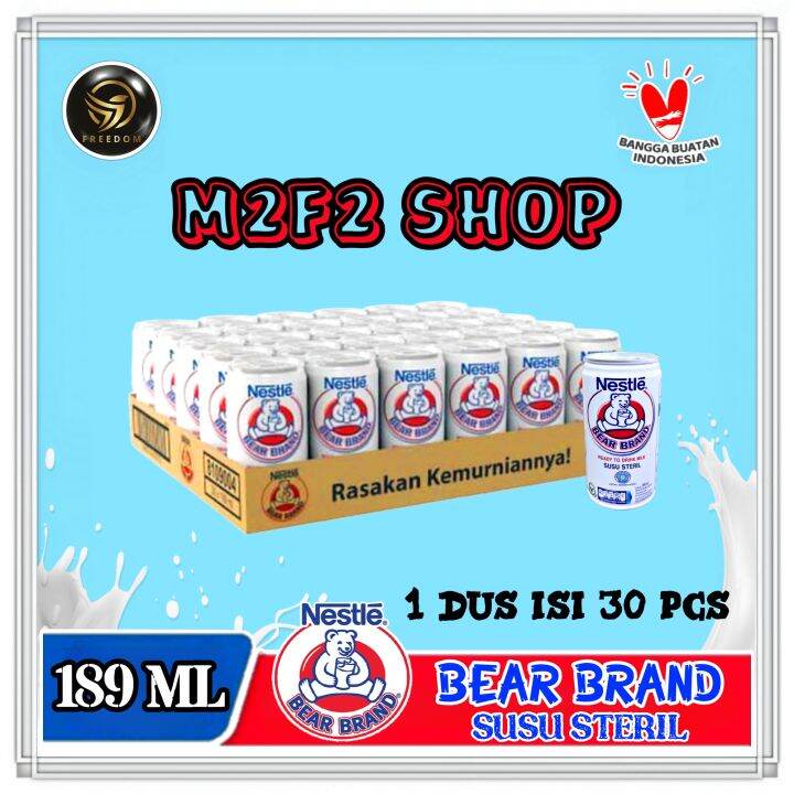 Susu Sterilisasi Bear Brand | Beruang Original Kaleng - 189 ml (Kemasan ...
