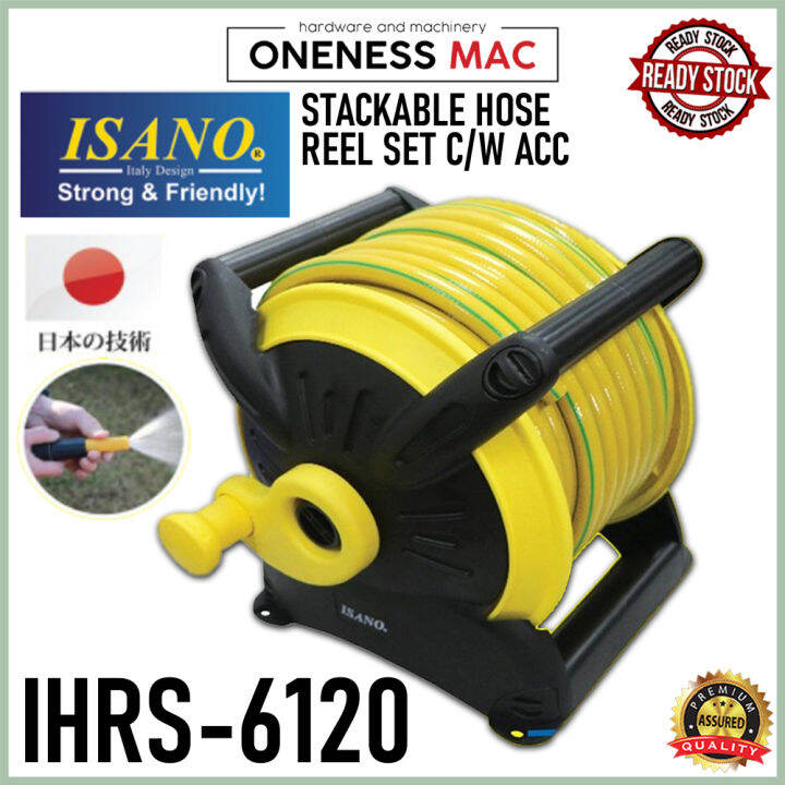 ''ISANO'' STACKABLE HOSE REEL SET W/ ACC. -1/2'' X 20MTS | Lazada