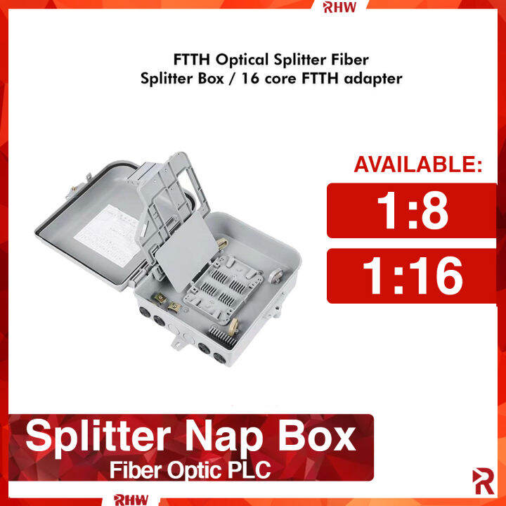 Fiber Optic PLC Splitter Nap Box 1:8/1:16 / 16 core FTTH adapter ...