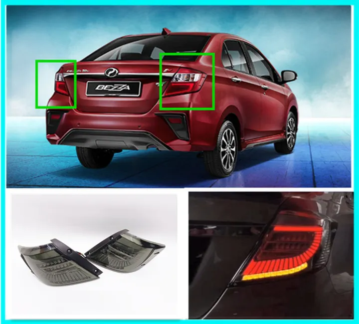 PERODUA BEZZA DYNAMIC LED REAR TAIL LAMP WITH SIGNAL RUNING (SMOKE) 2 ...