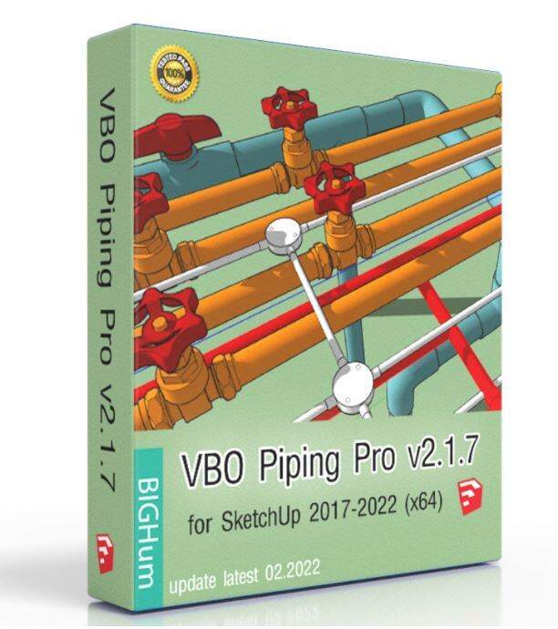 VBO Piping Pro v2.1.7 for Sketchup 2021-2023 ปลั๊กอินสร้างระบบท่อ ...
