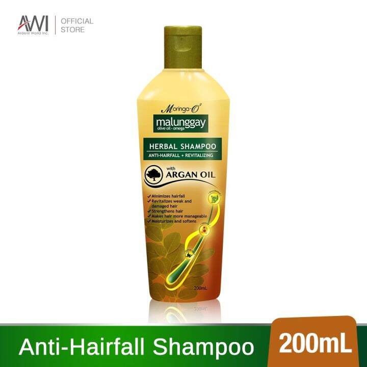 Moringa-O2 Herbal Anti-Hairfall Shampoo with Argan Oil 200ml | Lazada PH