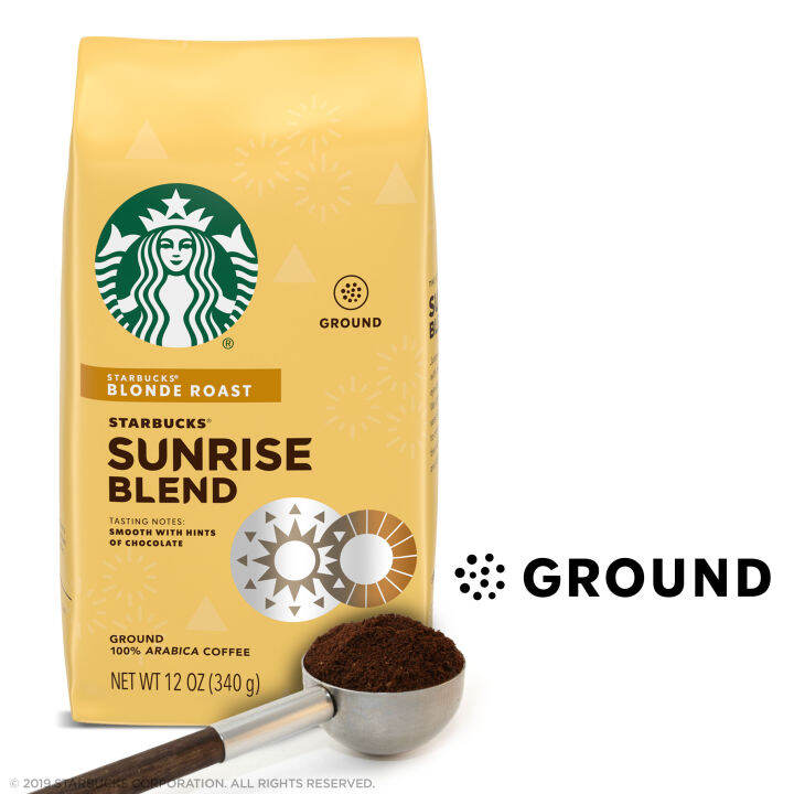 Starbucks Blonde Roast Ground Coffee — Sunrise Blend — 100% Arabica — 1 bag (12 oz.) | Lazada PH
