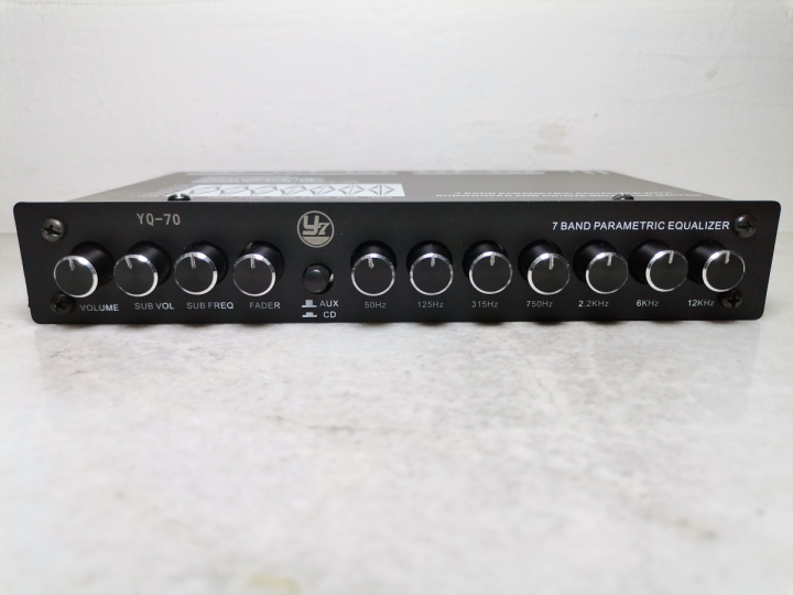Y7 7-Band Pre-amp Parametric Preamp Car Pre amp 7Band with Subwoofer ...