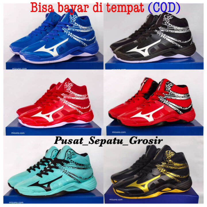 Sepatu volly ball mizuno thunderblade 2 Mid Murah / voli thunder blade2 ...