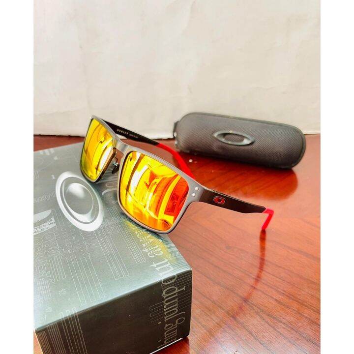 Oakley Holbrook Magnesium 3171 Lens Fire Sunglasses For Men | Lazada PH