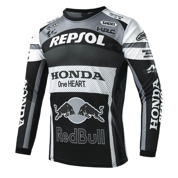 honda Motor shirt long sleeve for men clothes Racing Cycling jerseys ...