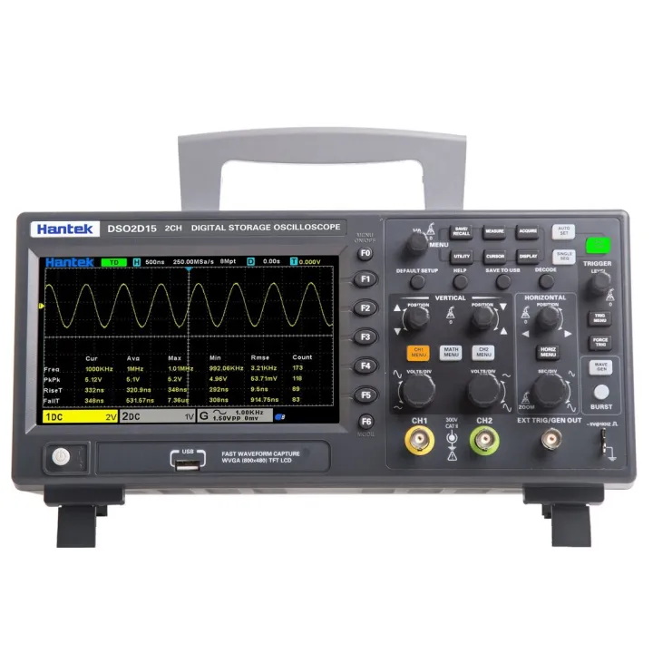 Hantek DSO2C15 2CH Benchtop Oscilloscope 150MHz ออสซิลโลสโคปแบบตั้งโต๊ะ ...