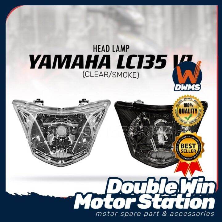 YAMAHA LC135 V1 HEAD LAMP (CLEAR/SMOKE) LC V1 | Lazada