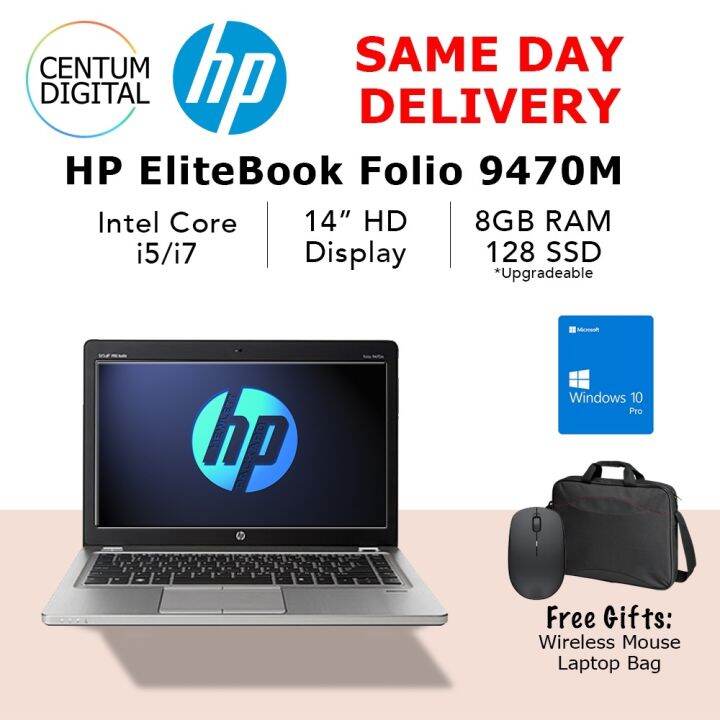 Refurbished Tip Top Condition HP 9470M EliteBook Folio i5 Core 8GB RAM ...