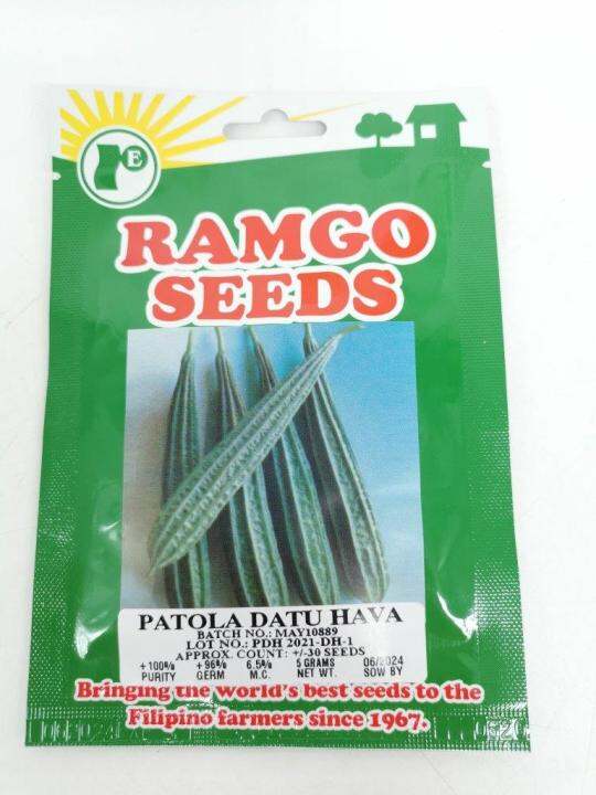 RAMGO PATOLA DATU HAVA SEEDS ( ORIGINAL GARDEN PACK ) | Lazada PH