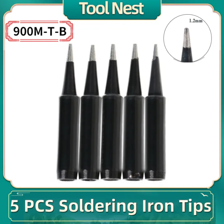Tool Nest 5 Pcs/Set 5mm Metal Solder Soldering Iron Tip 900M-T Lead ...