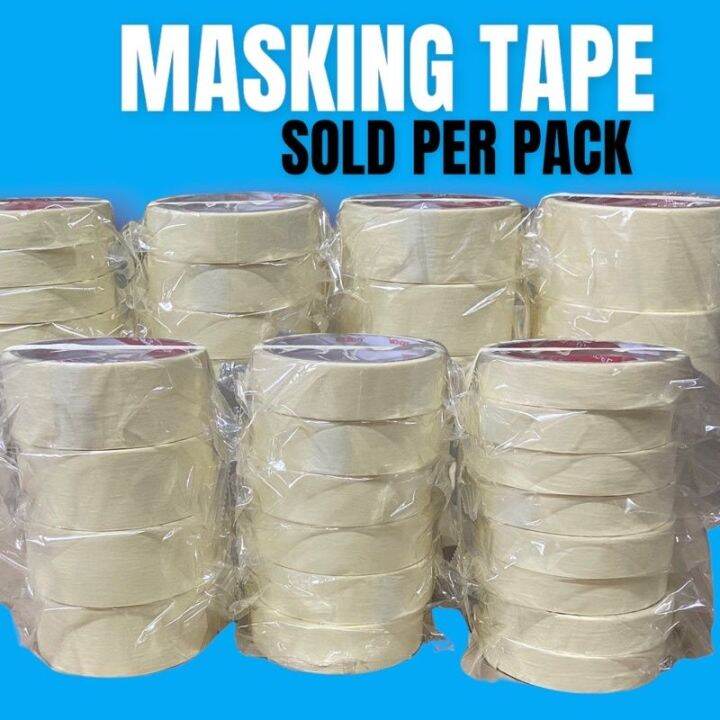 Masking Tape Paper Tape Size 2" 3pcs, 1" 6pcs, 3/4" 8pcs , 1/2" 12pcs ...