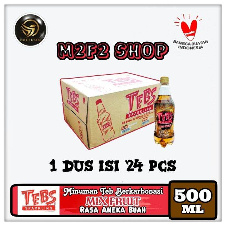 TEBS Sparkling Soda Mix Fruit | Aneka Buah Botol Pet - 500 ml | Lazada Indonesia