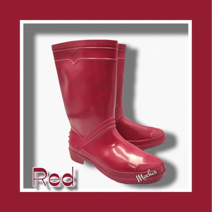 【Spot in Manila】Ladies 'Hawk' Knee-High Waterproof Rain boots in solid ...