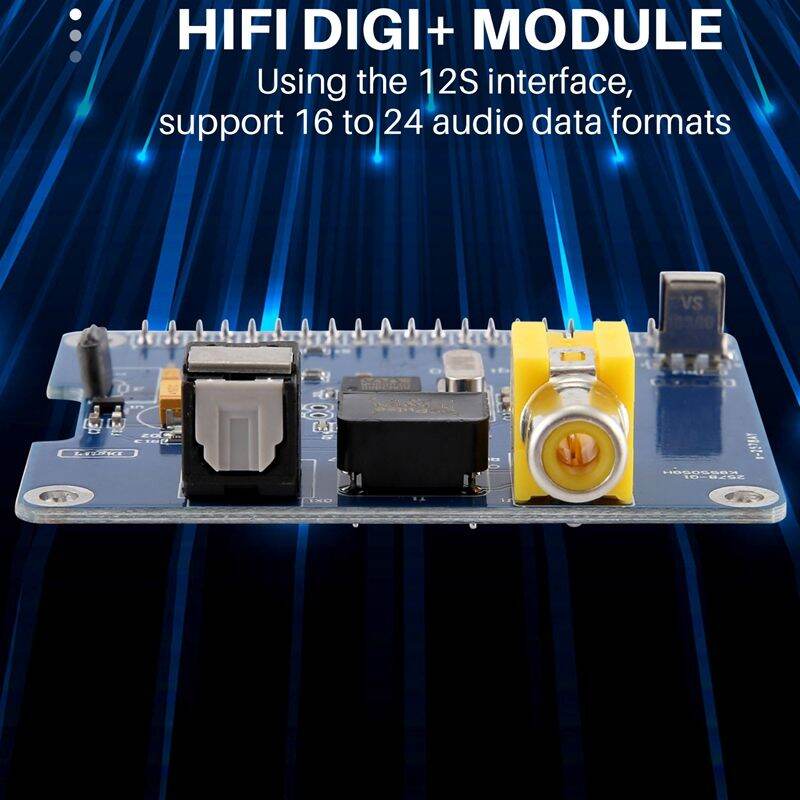 SC07 Raspberry Pi HIFI DiGi+ Digital Sound Card I2S SPDIF Optical Fiber for Raspberry pi 3 2 ...