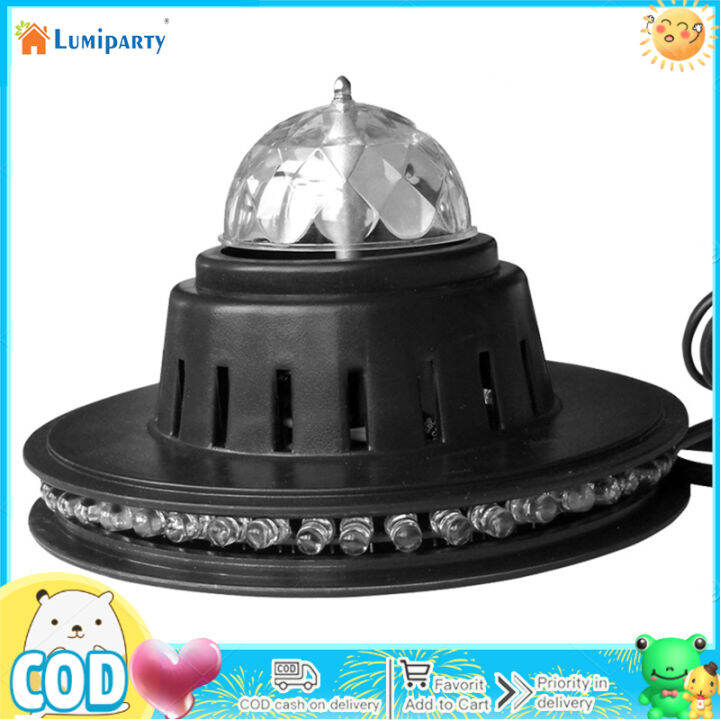 LED RGB Strobe Party Lamp Bulb AC100-240V Colorful Rotating Magic Ball ...