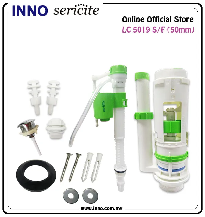INNO SERICITE 3/6 LITER INTERNAL FITTING C/W SINGLE FLUSH PUSH BUTTON ...