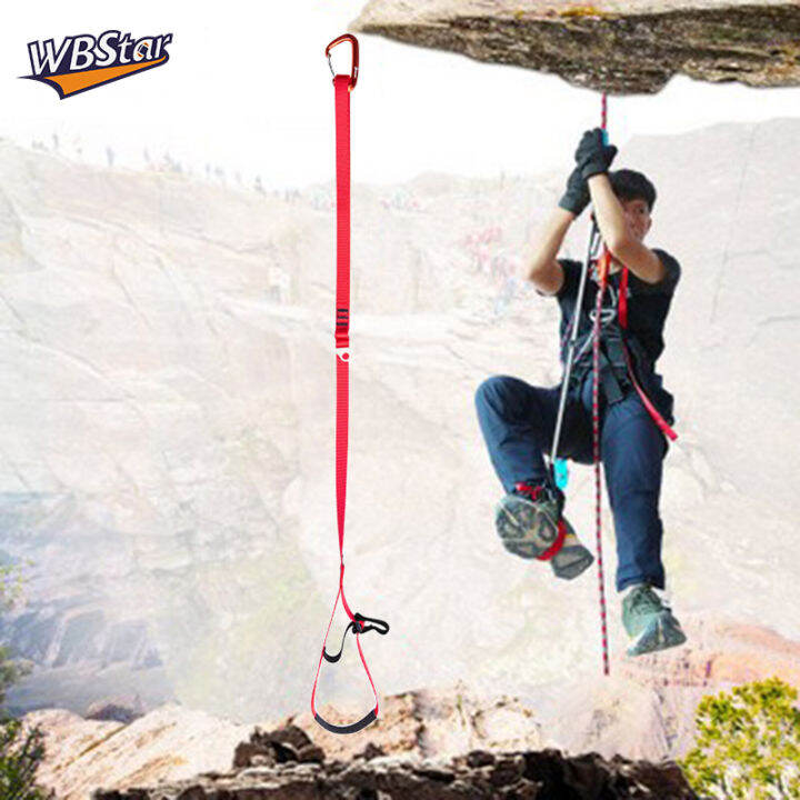 WBStar Climbing Foot Ascender Foot Riser Loop Caving Rescuing Feet Sling Carabiner | Lazada.co.th