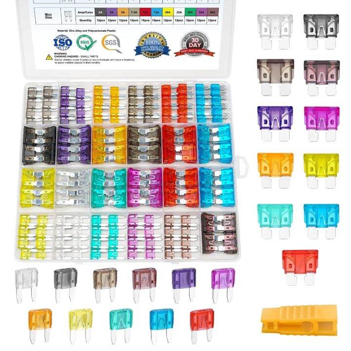 300/120PCS auto blade fuse small and standard insert car fuse | Lazada PH