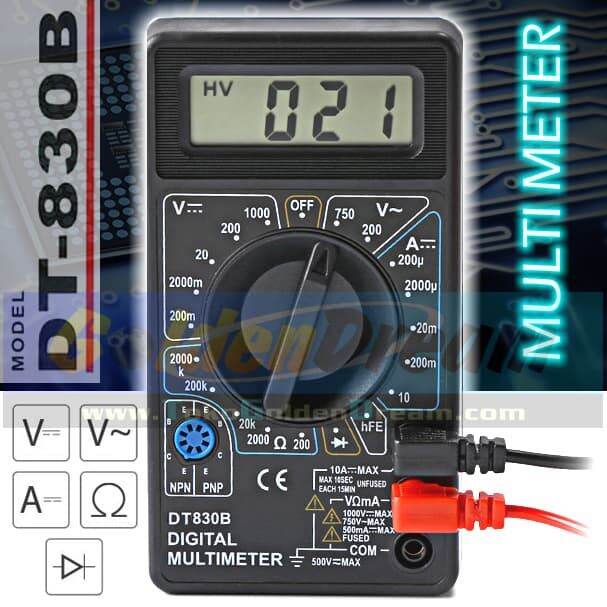Multimeter Digital DT830B Avometer Multitester AC DC DT-830B DT 830B ...