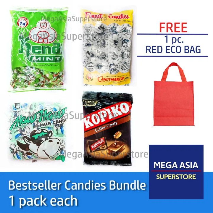 Mega Asia Best Seller Candies Bundle (4 packs) Total 290 pcs candies ...
