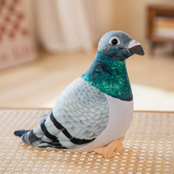 Simulation Cute Pigeons Plush Toys White Pigeon Dolls Soft Stuffed ...