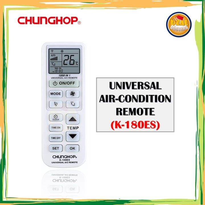 Chunghop Universal Remote Control K 108es For Air Conditioner Lazada Ph