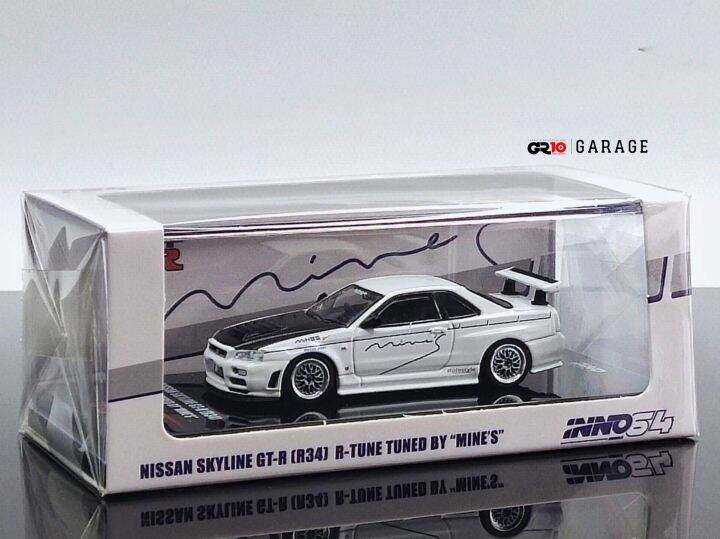 NISSAN SKYLINE GT-R (R34) R-Tune Tuned by MINE'S 1:64 (INNO64) | Lazada ...