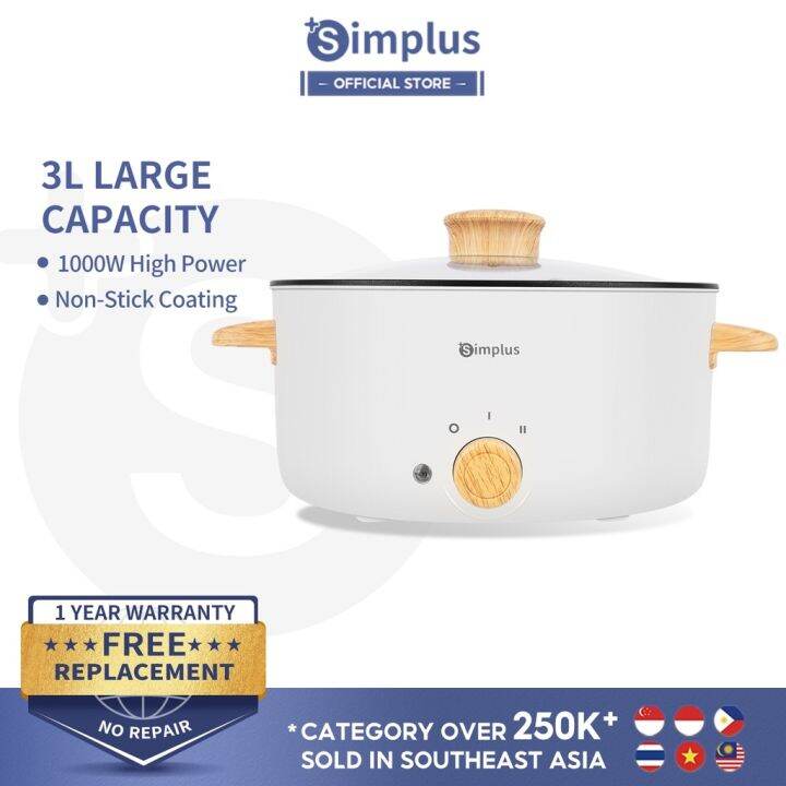 Simplus 3L Electric Cooker Non Stick Rice Cooker Stainless Steel ...