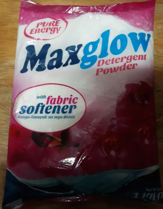 MAX GLOW Fabric Softener Detergent Powder ( PINK, 1 kilo ) | Lazada PH